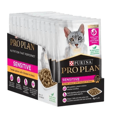 Purina Pro Plan Adult Senistive Chicken in Gravy Pouches | ZUKI Pet